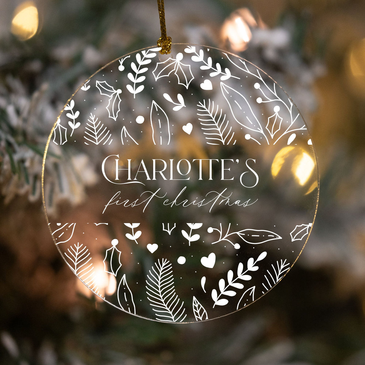Personalised Christmas Baubles - Personalised Name Baubles – Elle Bee ...