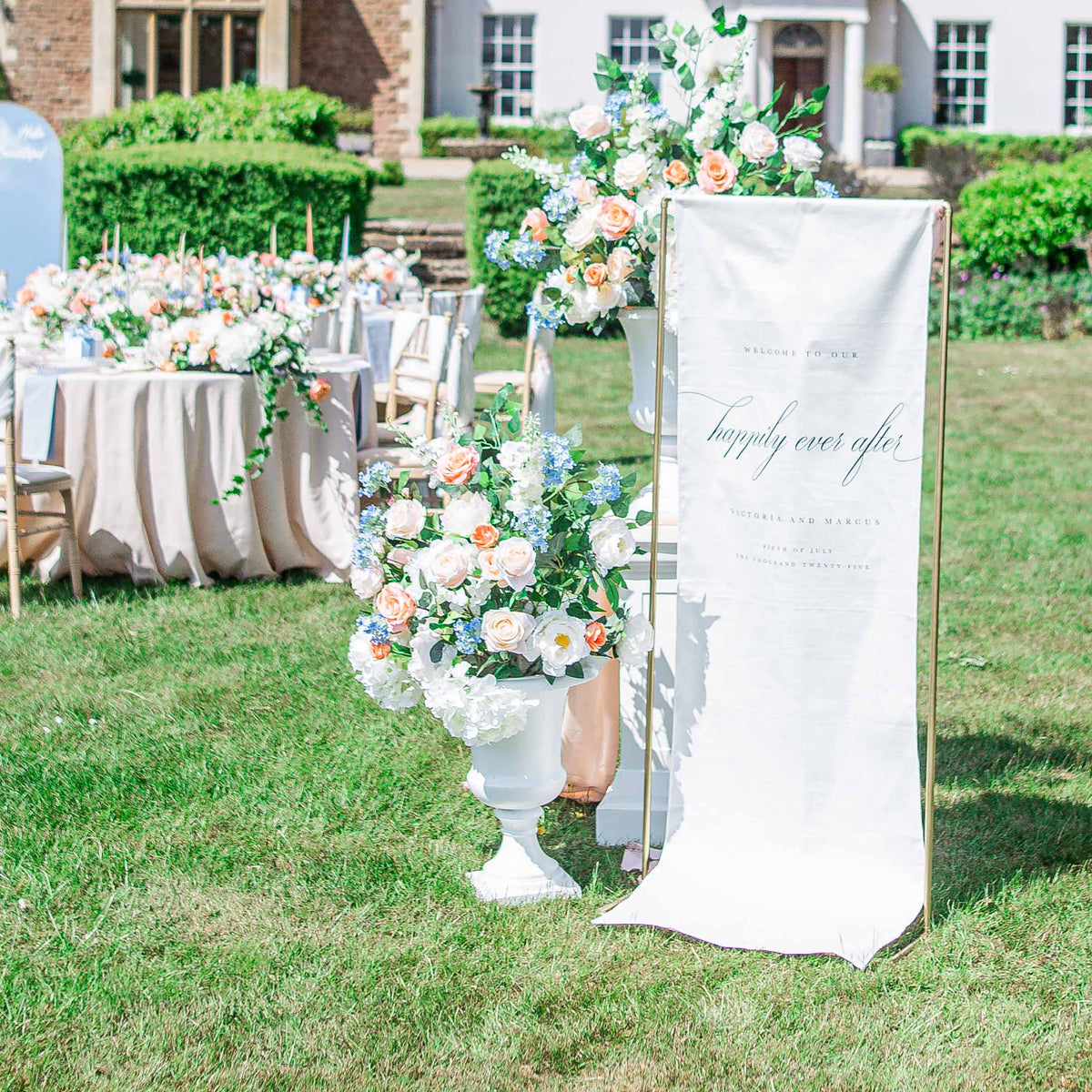 Fabric Wedding Signs - Table Plans, Welcome Signs and Itinerary – Elle ...