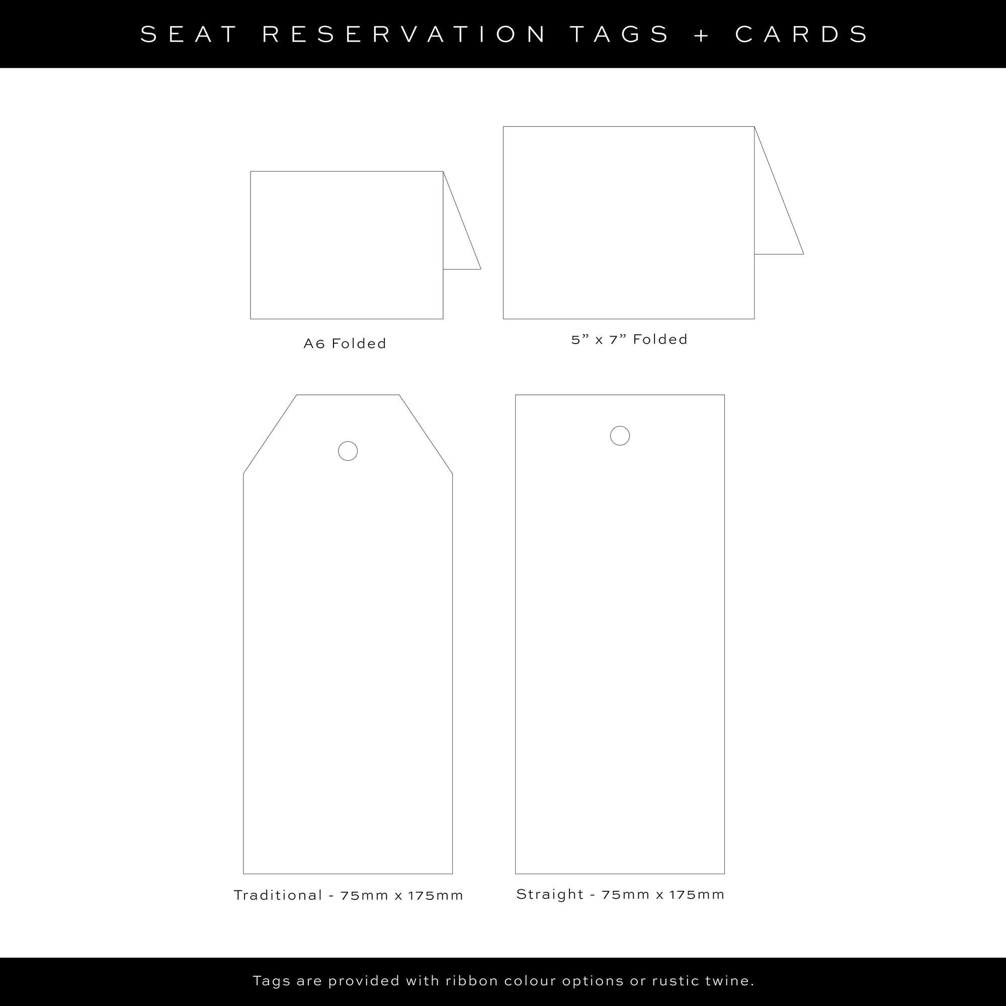 Chair Reservation Tag | Wedding Seating Tag | Elle Bee Design