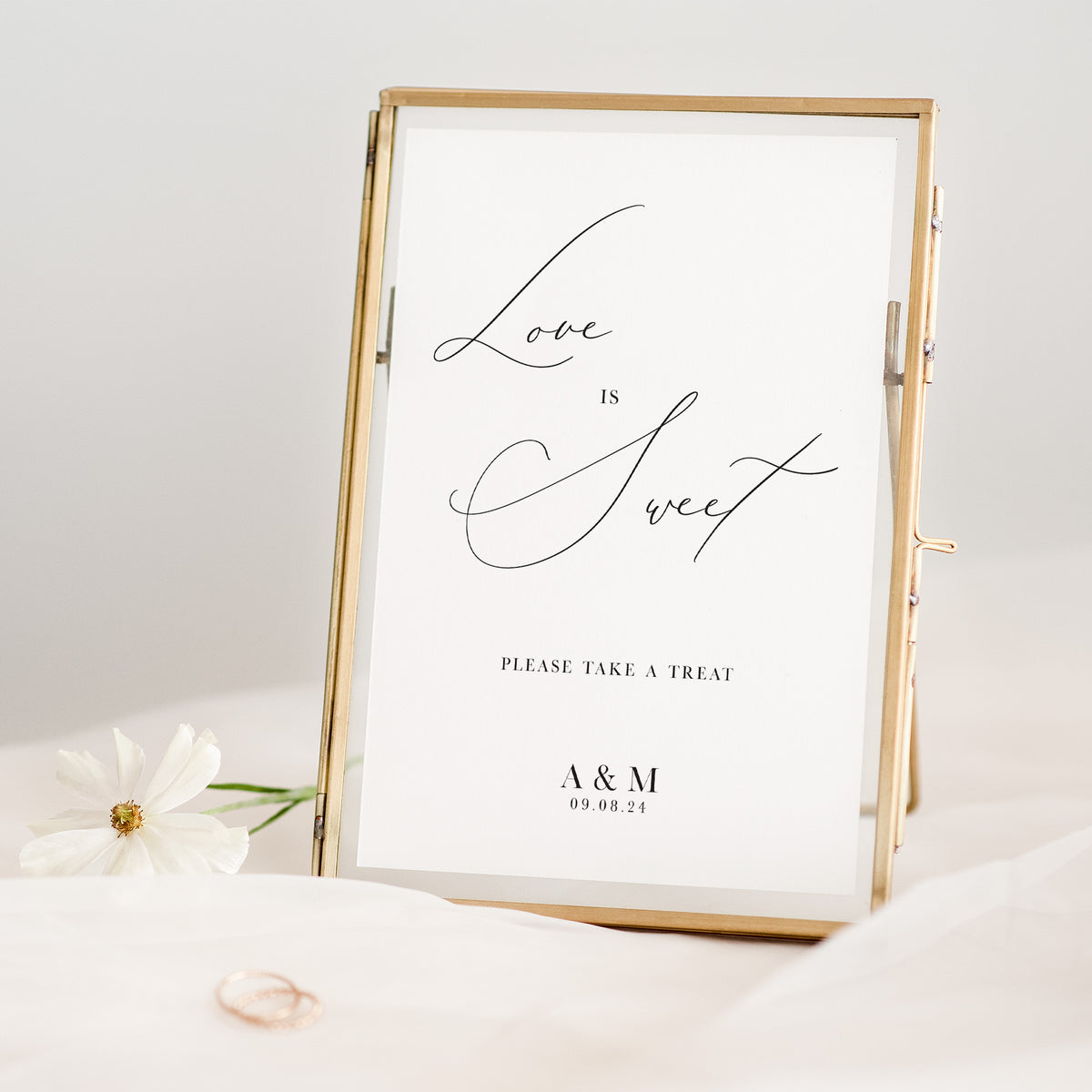 Sweet Cart Signs for Wedding - Luxury Wedding Reception Signage – Elle ...