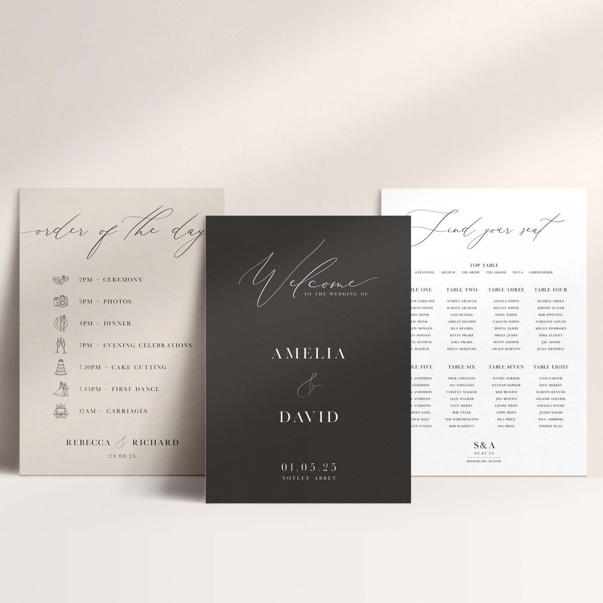Exclusive Wedding Sign Packages for the Modern UK Couple – Elle Bee ...