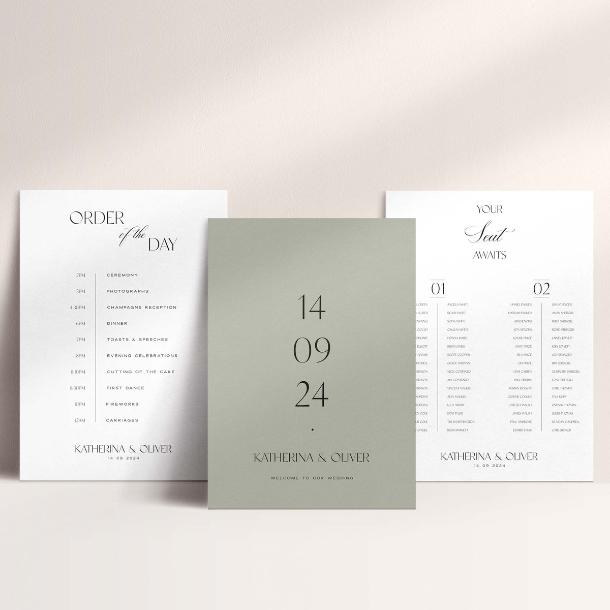 Personalised Wedding Signage Bundles for Elegant Celebrations – Elle ...