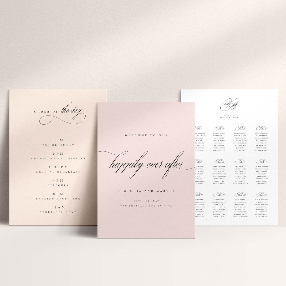Stylish Wedding Sign Sets – Perfect for UK’s Elite Venues – Elle Bee ...