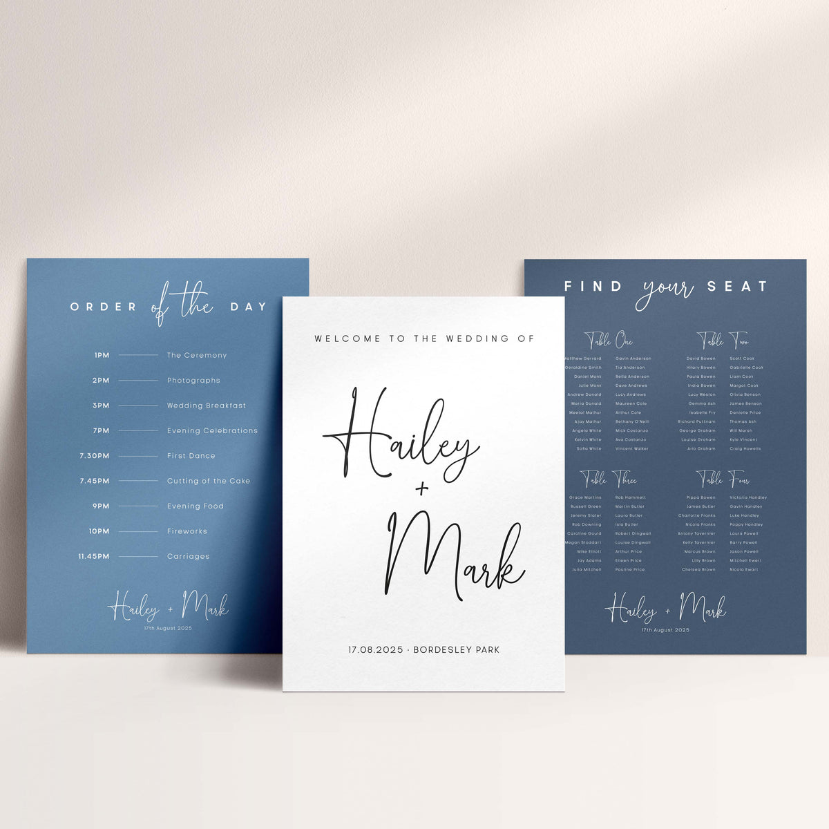 Opulent Wedding Sign Sets for a Grand Impression – Elle Bee Design Limited