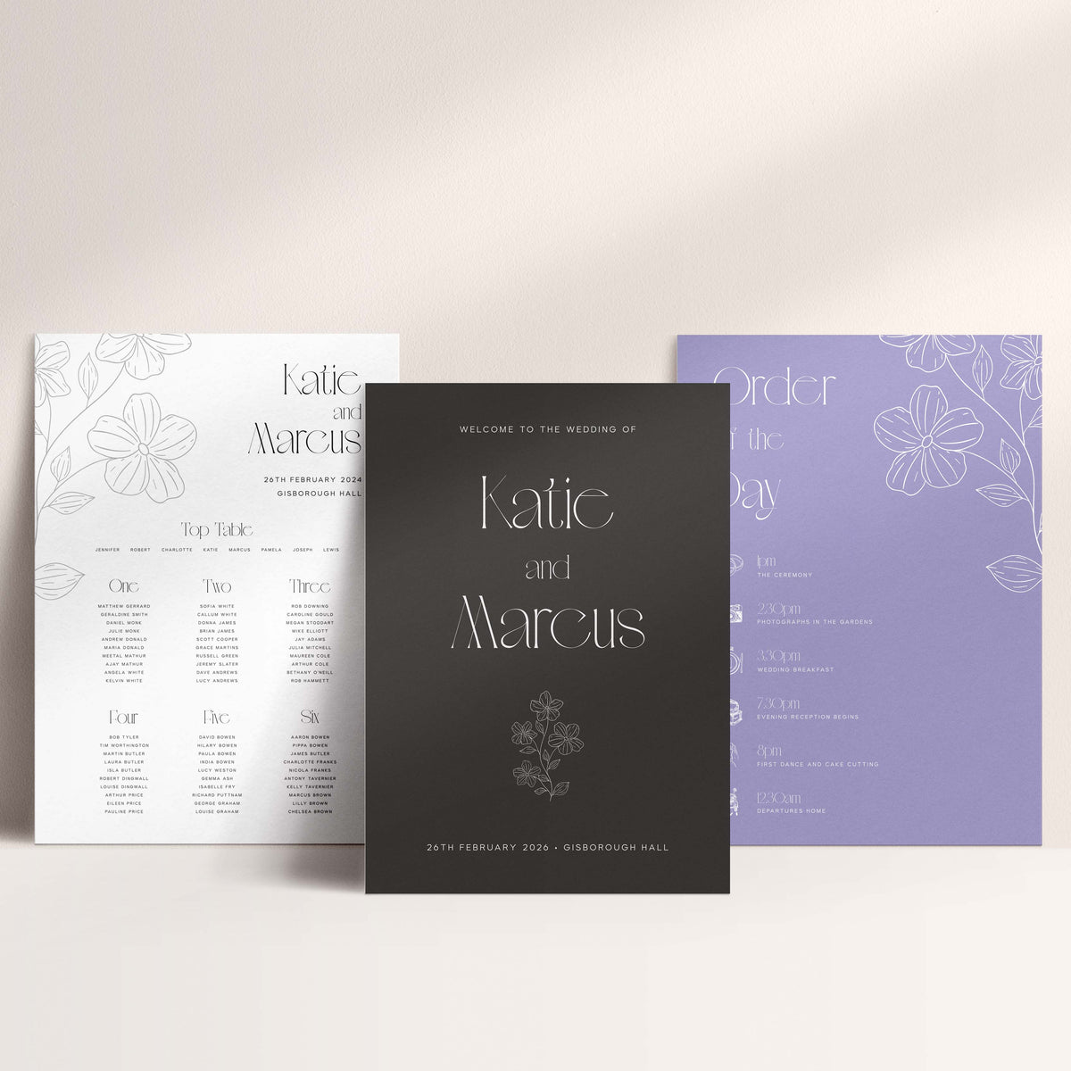 Tailored Wedding Sign Bundles – Merging Style & Function – Elle Bee ...