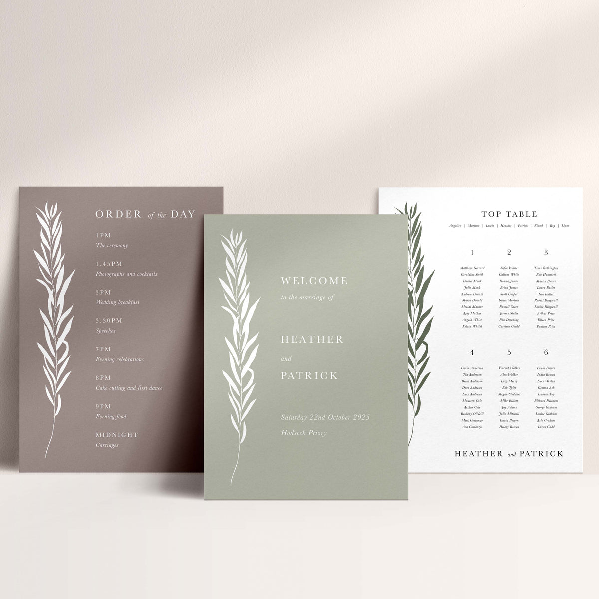 Professional Wedding Sign Bundles – Contemporary Perfection – Elle Bee ...