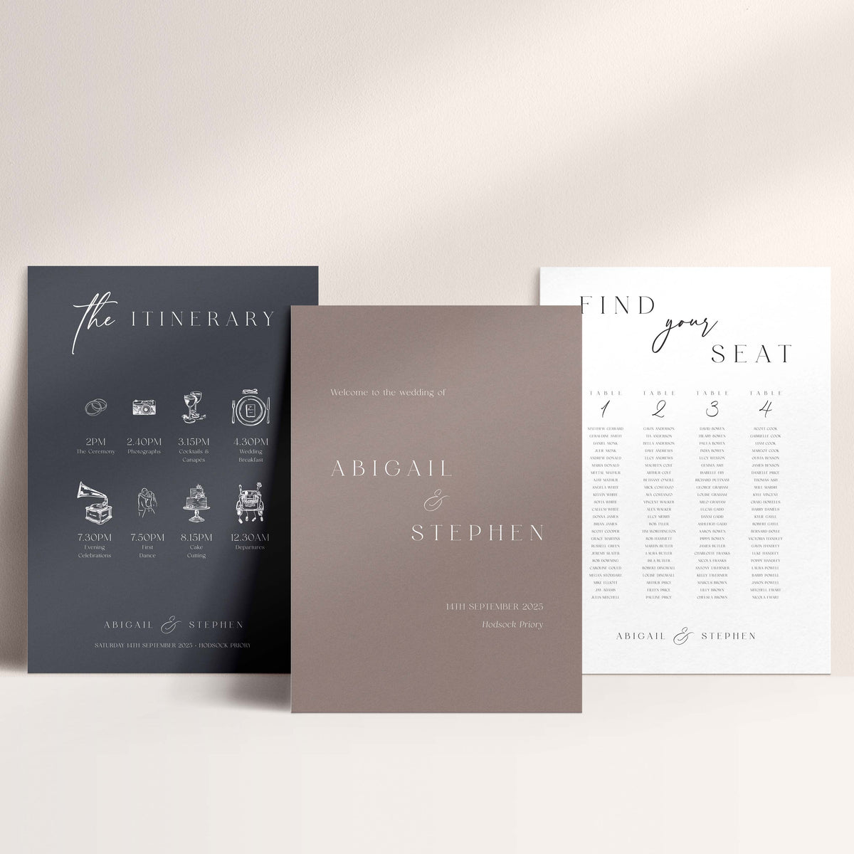 Luxury Wedding Sign Bundles for a Modern Touch – Elle Bee Design Limited