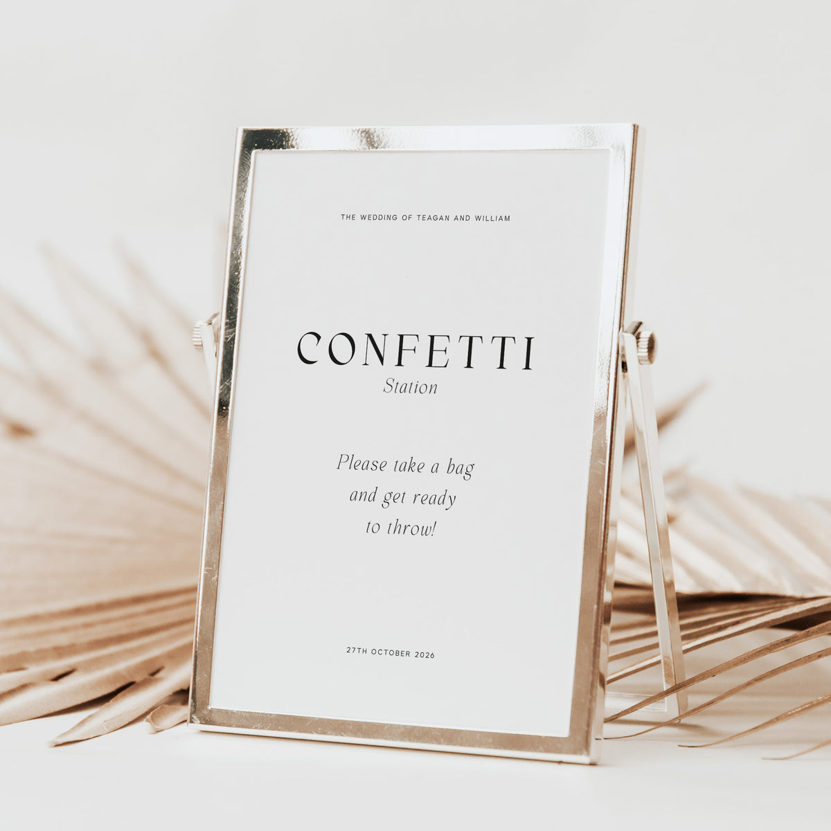 Confetti Wedding Signs - Luxury Wedding Reception Signage – Elle Bee ...