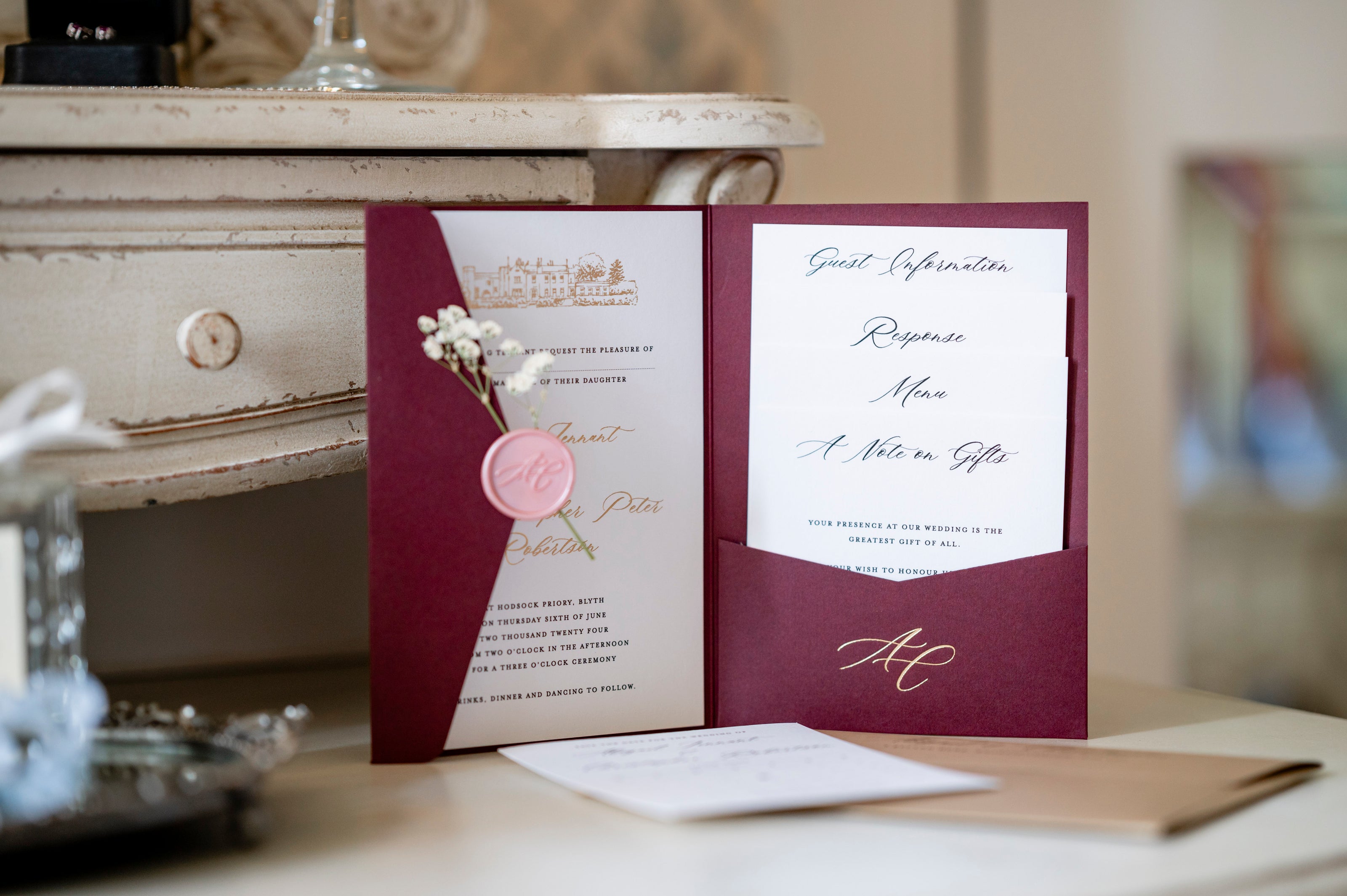 Contemporary wedding invitations and on-the-day stationery | Elle Bee ...