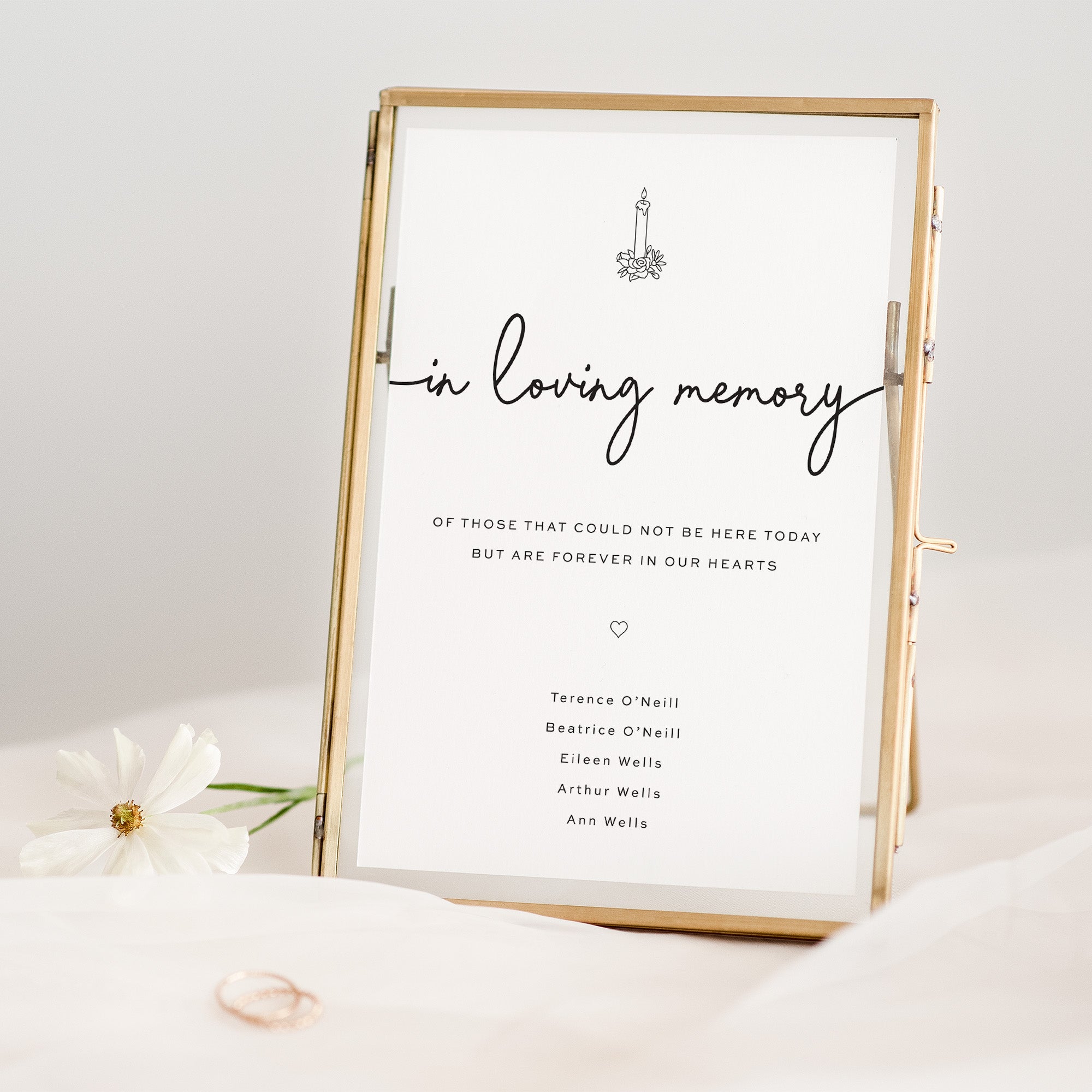 In Loving Memory At Wedding Memorial Wedding Sign // In Loving Memory