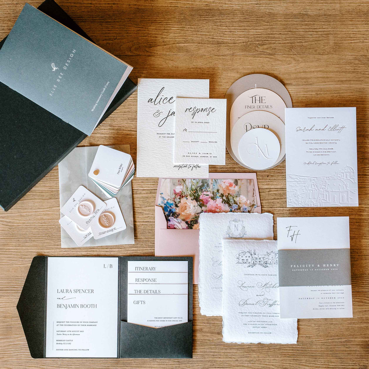 Elle Bee Design | Luxury Wedding Invitations & On-The-Day Stationery ...
