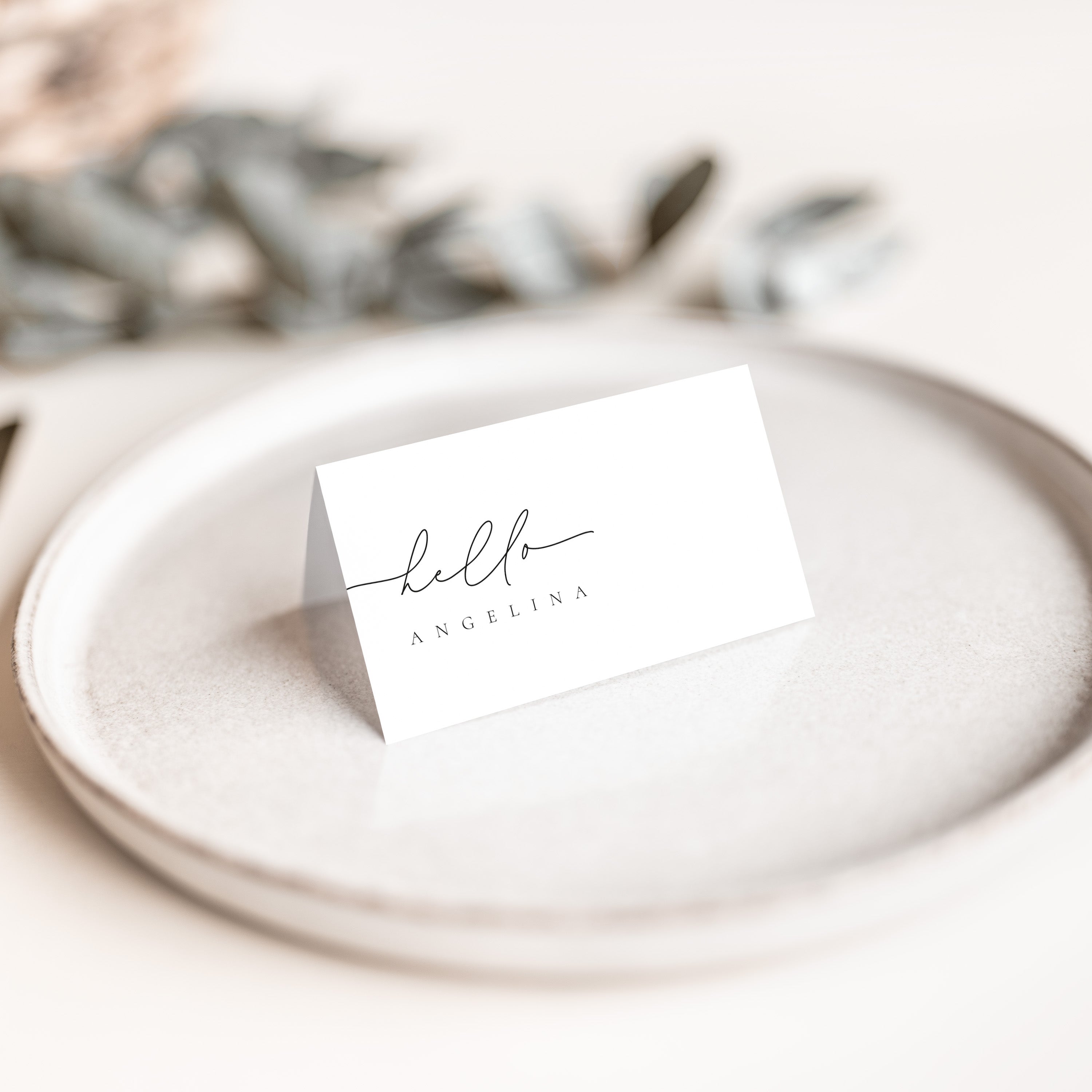 Simple wedding place cards store