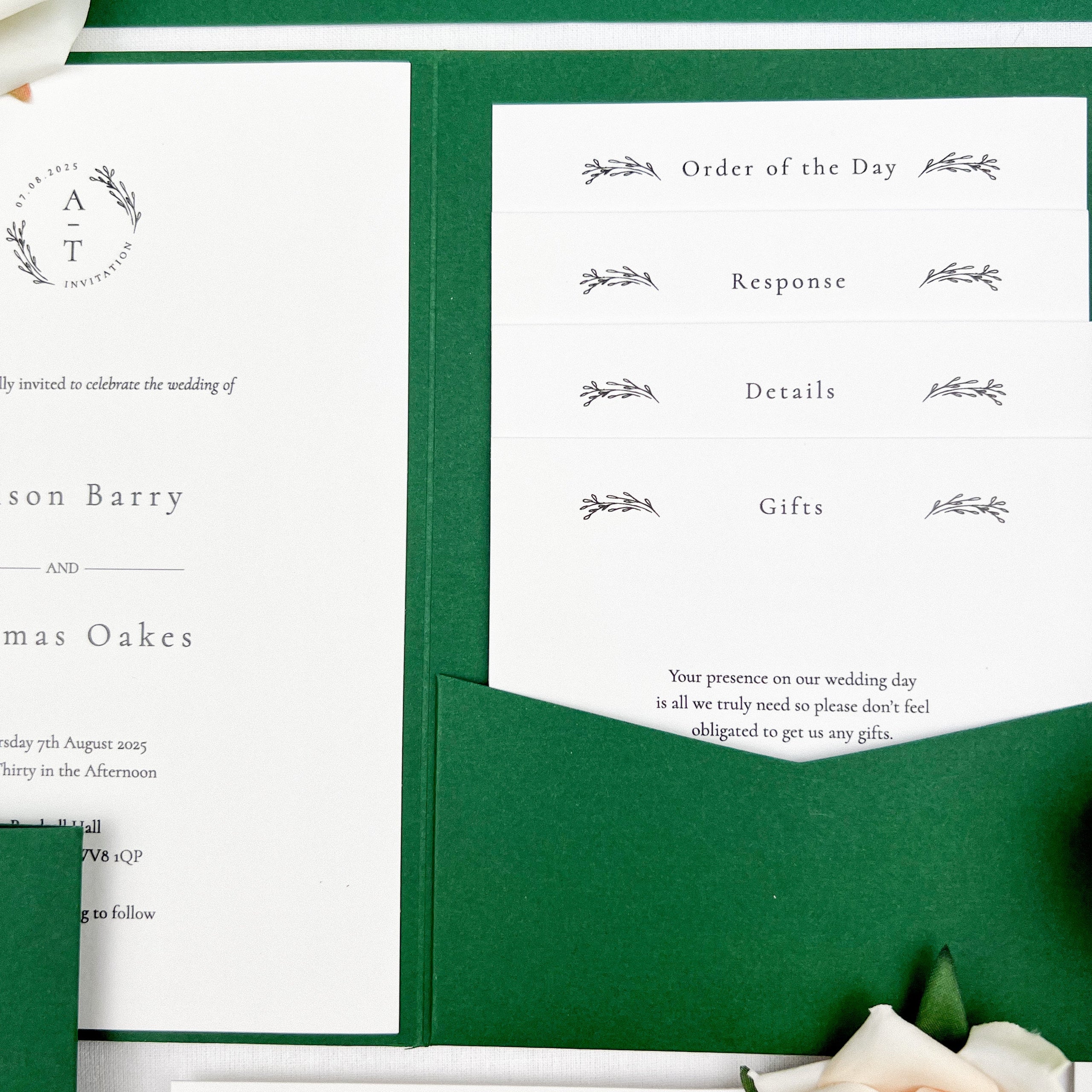 Letterpress Invitations - Hannah Collection | Elle Bee Design – Elle ...