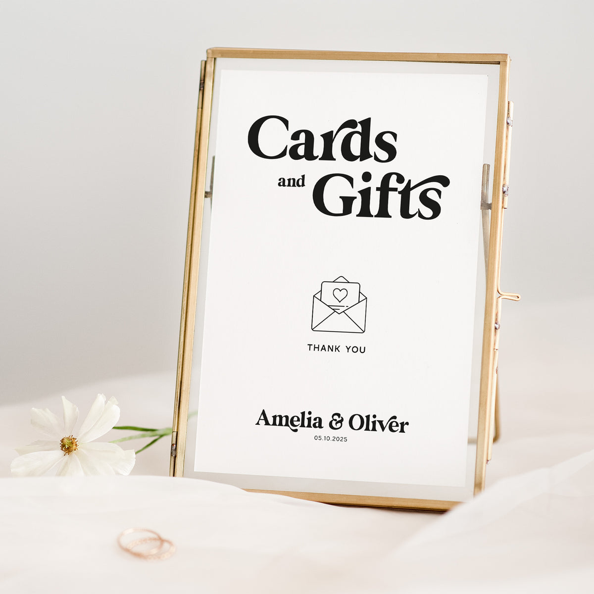 Cards and Gifts Wedding Signs - Luxury Wedding Reception Signage – Elle ...